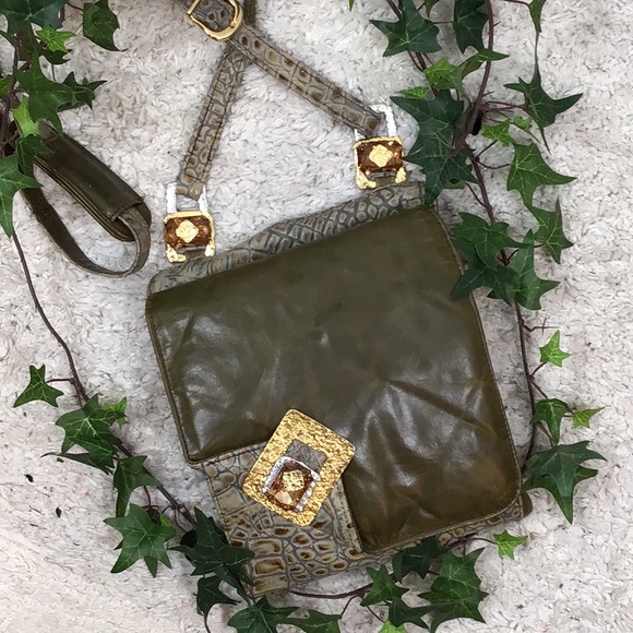 J. Jansen Designs | Bags | J Jansen Italian Leather Jeweled Crossbody ...